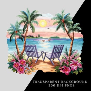 Summer Beach Embroidery Designs Clipart | Craft | Digital Download ...