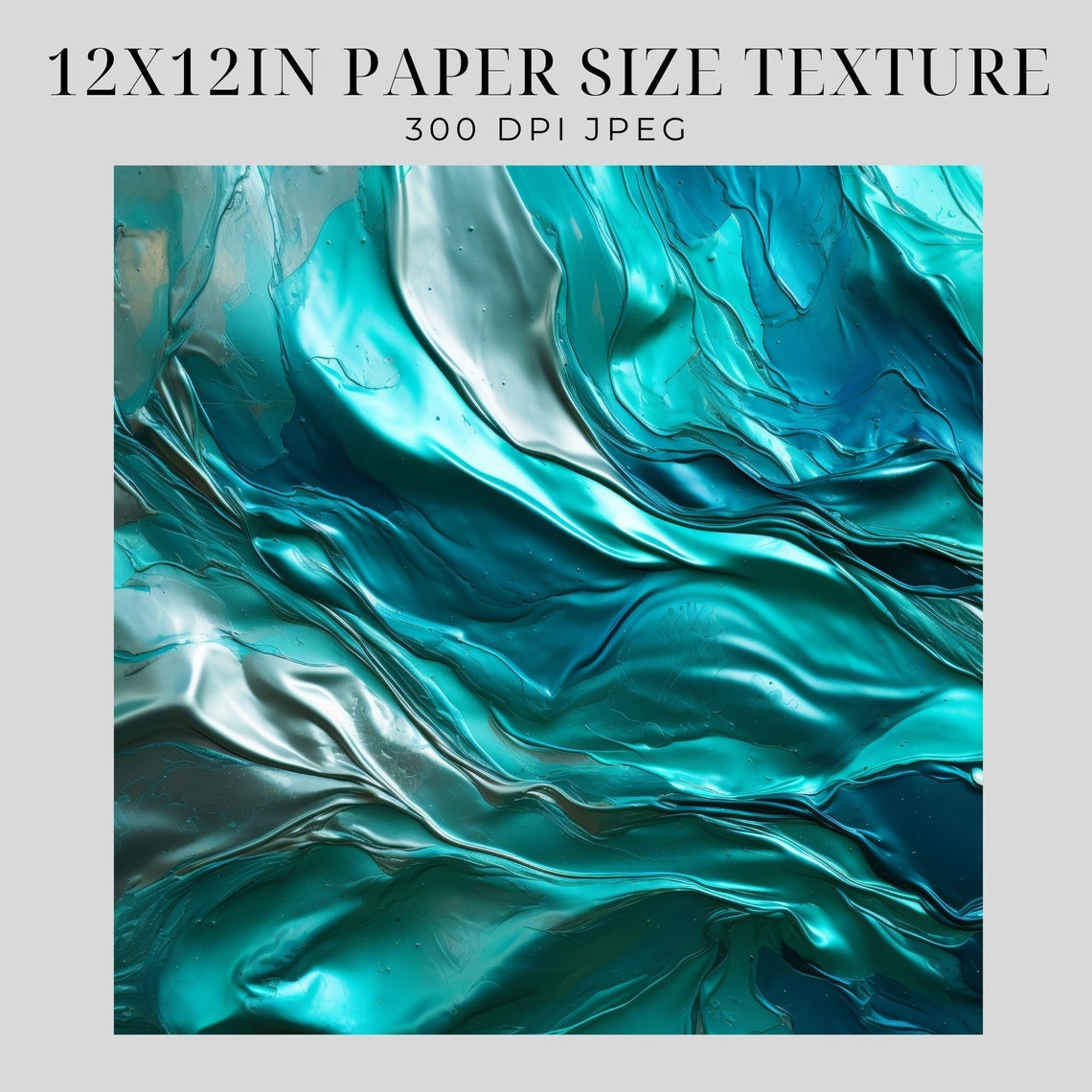 Teal Foil Texture Digital Paper Clipart-jpeg-commercial Use-12x12in ...