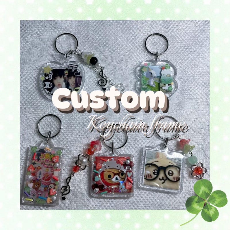 Decorated Custom Keychain - Etsy