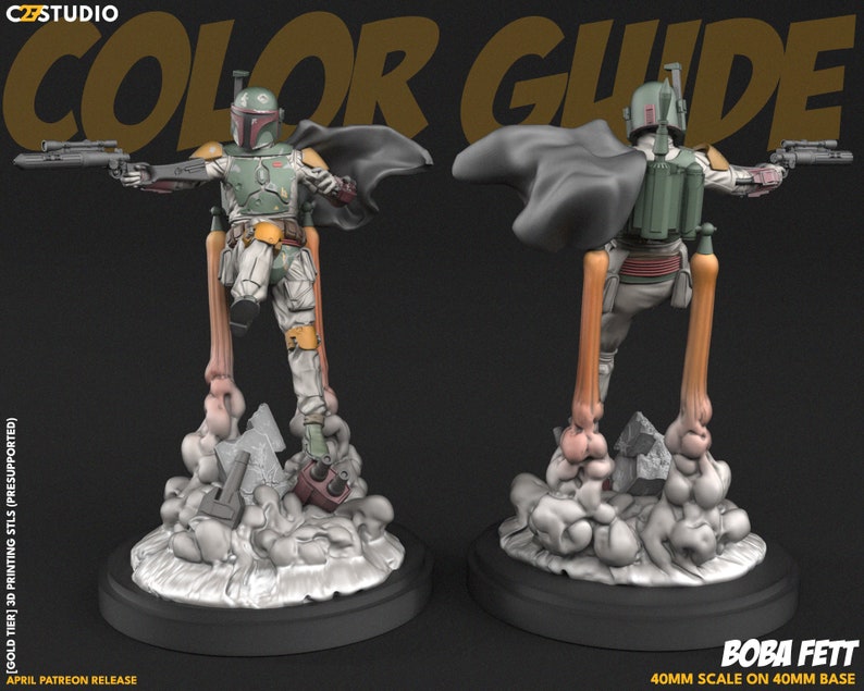 Boba Fett - Star Wars Fan Art - Shatterpoint - 3d Printed TTRPG ...