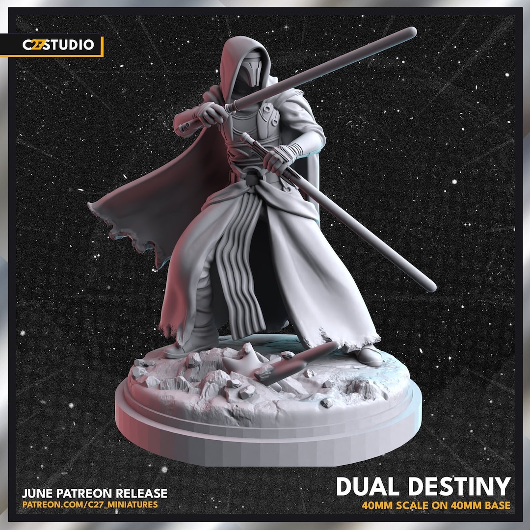 Darth Revan - Shatterpoint - Star Wars Fan Art - 3d Printed TTRPG ...