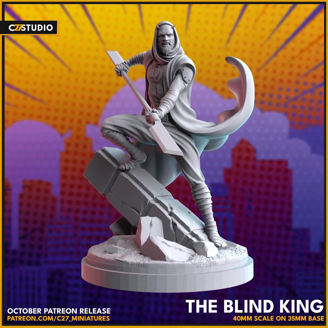 King Daredevil - Crisis Protocol - Marvel Fan Art - 3d Printed TTRPG ...