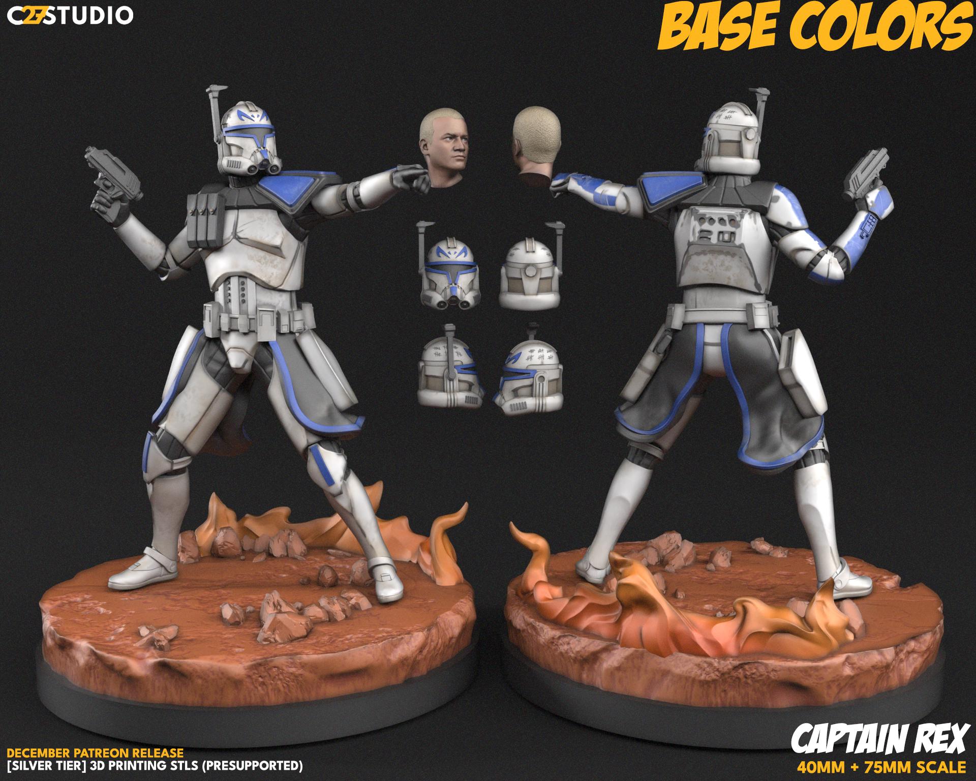 Captain Rex- Shatterpoint - 3d Printed TTRPG Skirmish Miniature - Etsy