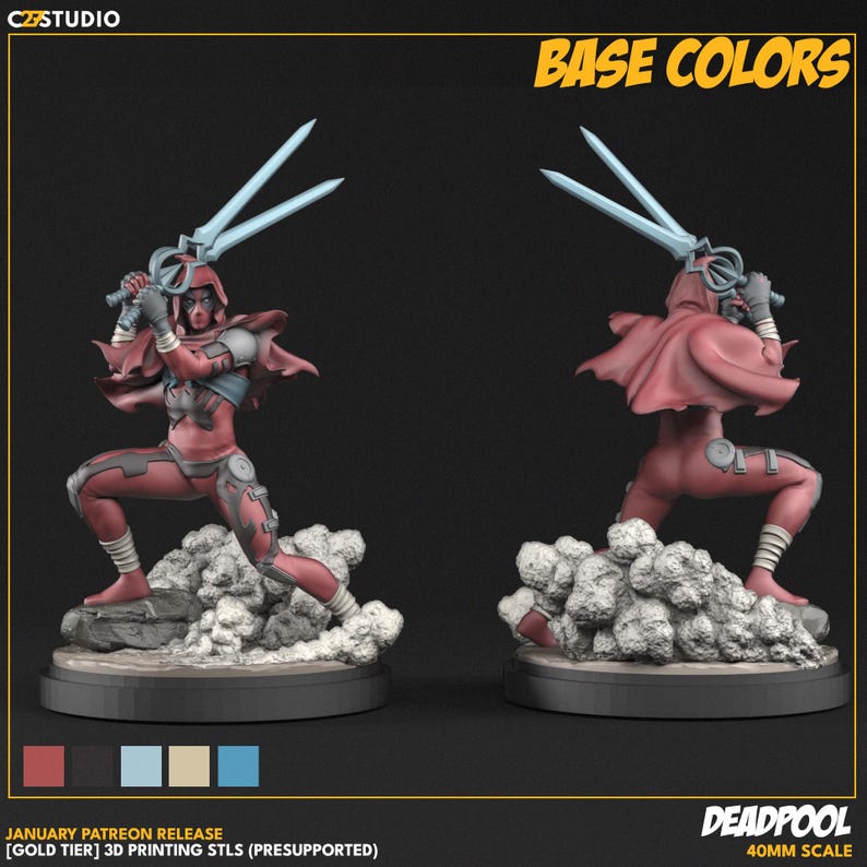 Deadpool Famine Age of Apocalypse Crisis Protocol Marvel Fan Art 3d ...