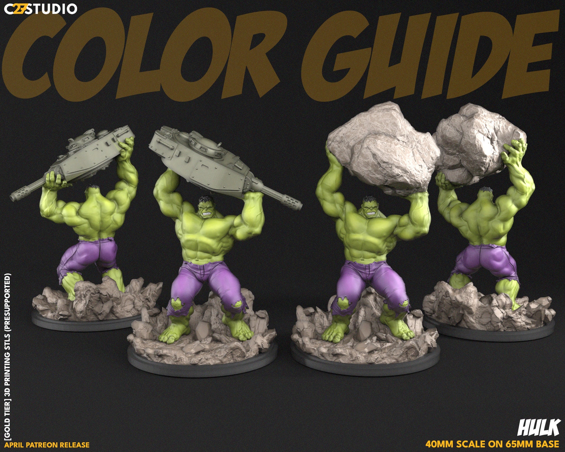 Hulk - Marvel Fan Art - Crisis Protocol - TTRPG Miniature - Etsy