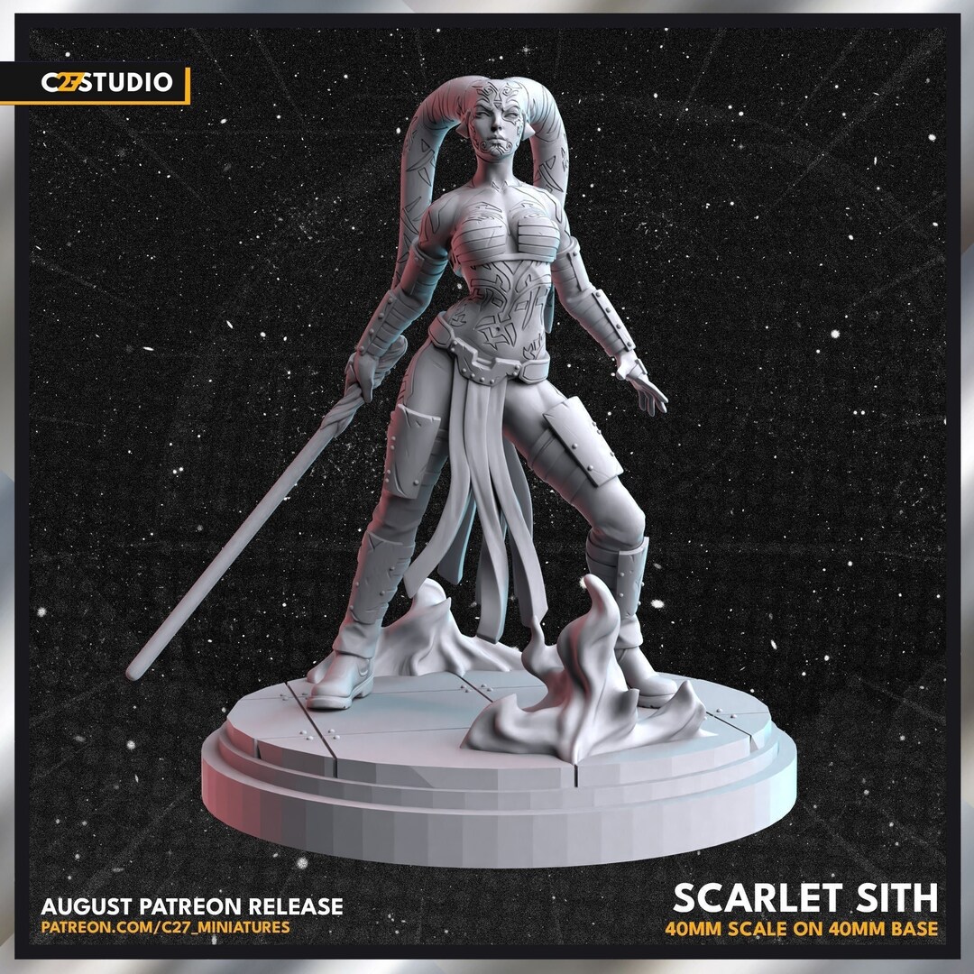 Darth Talon - Shatterpoint - Star Wars Fan Art - 3d Printed TTRPG ...