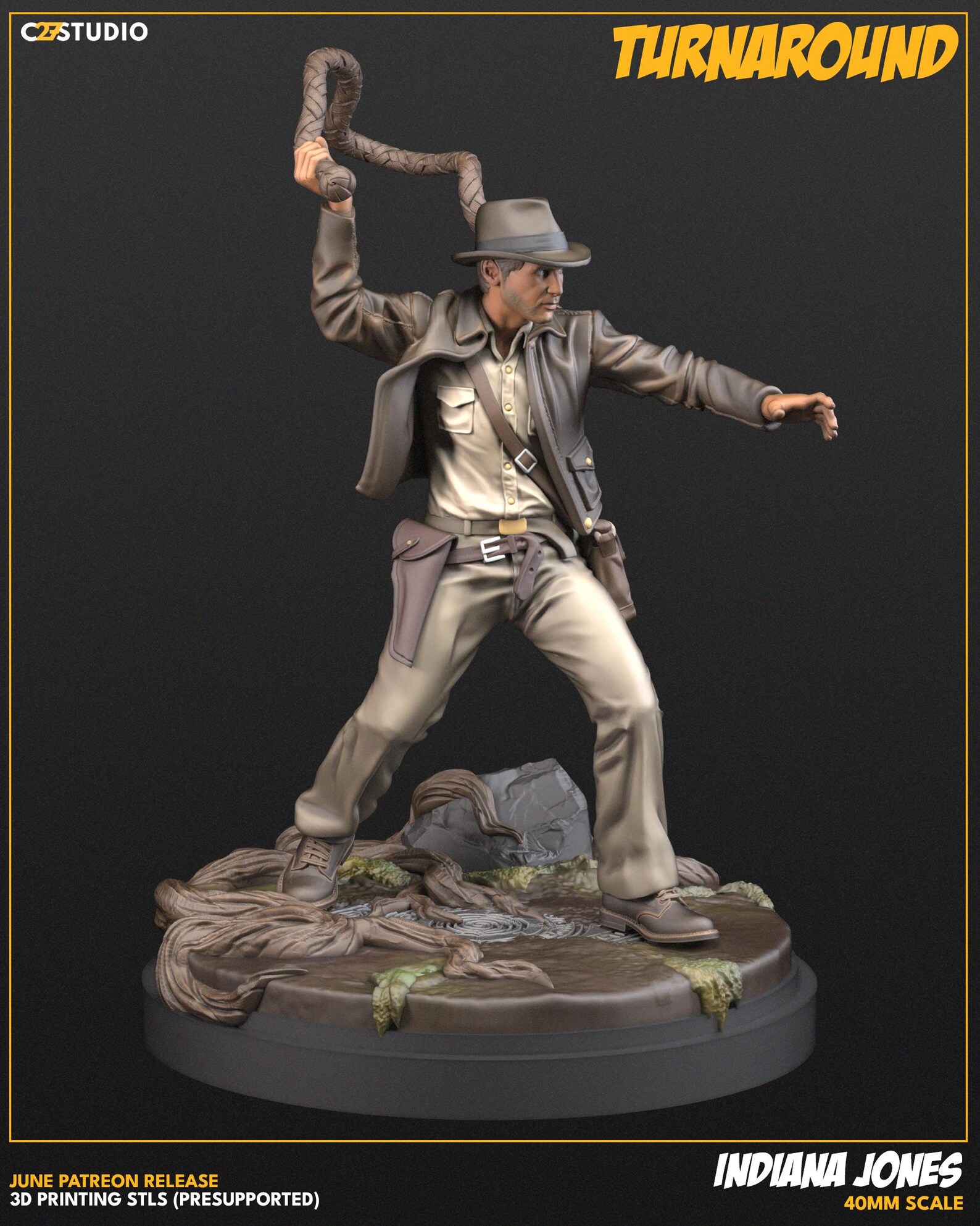 Indiana Jones - Display Size - 3d Printed TTRPG Miniature - Etsy