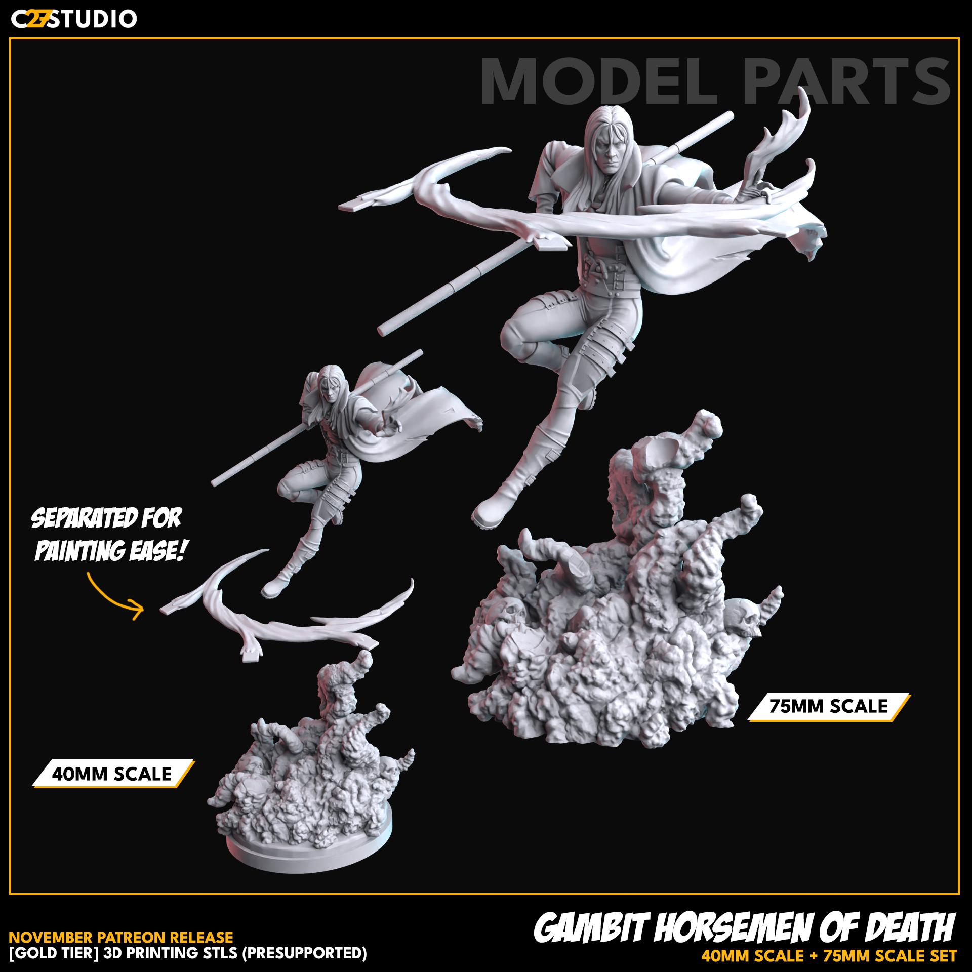 Gambit Horsemen of Apocalypse Marvel Fan Art Crisis Protocol TTRPG ...