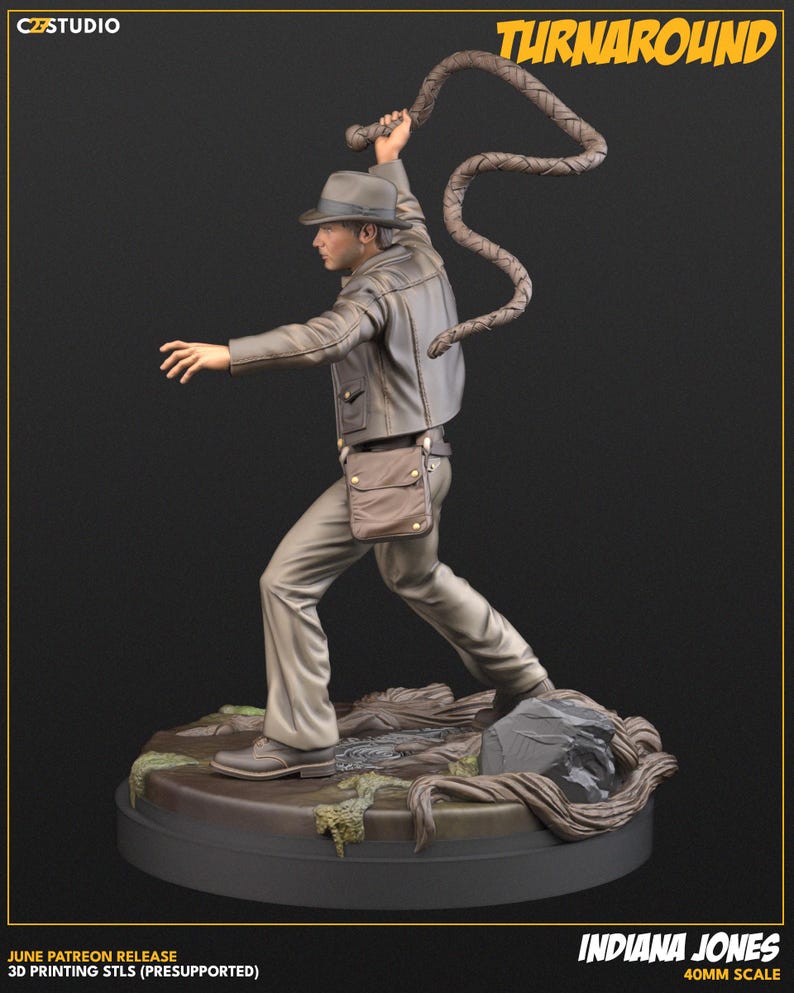 Indiana Jones - Display Size - 3d Printed TTRPG Miniature - Etsy