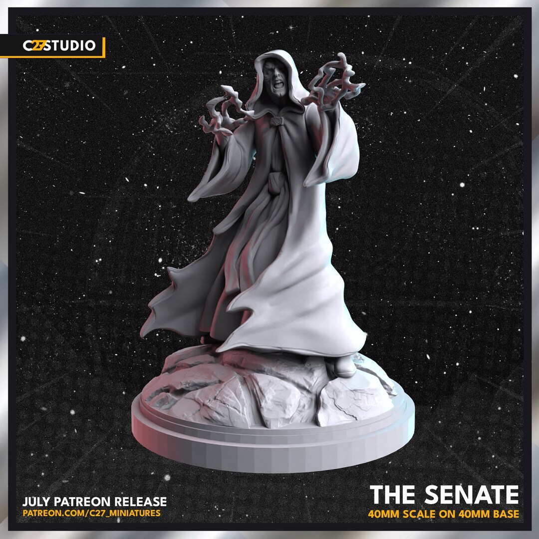 Emperor Palpatine - Shatterpoint - Star Wars Fan Art - 3d Printed TTRPG ...