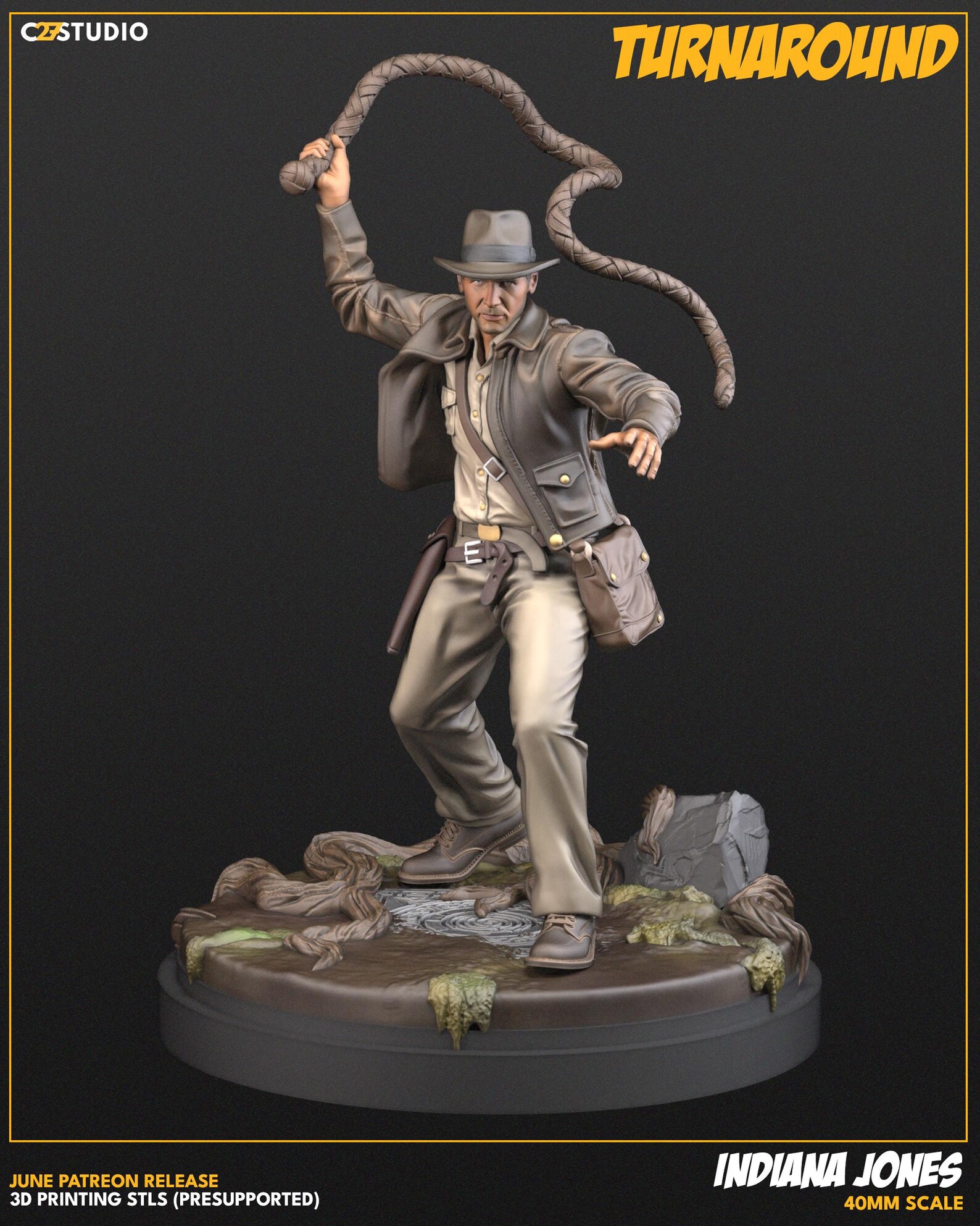 Indiana Jones - Display Size - 3d Printed TTRPG Miniature - Etsy