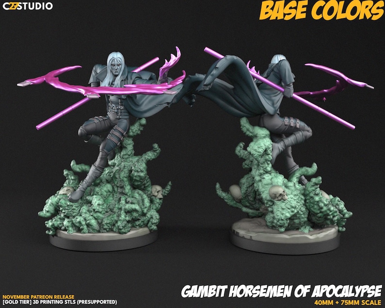 Gambit Horsemen of Apocalypse Marvel Fan Art Crisis Protocol TTRPG ...