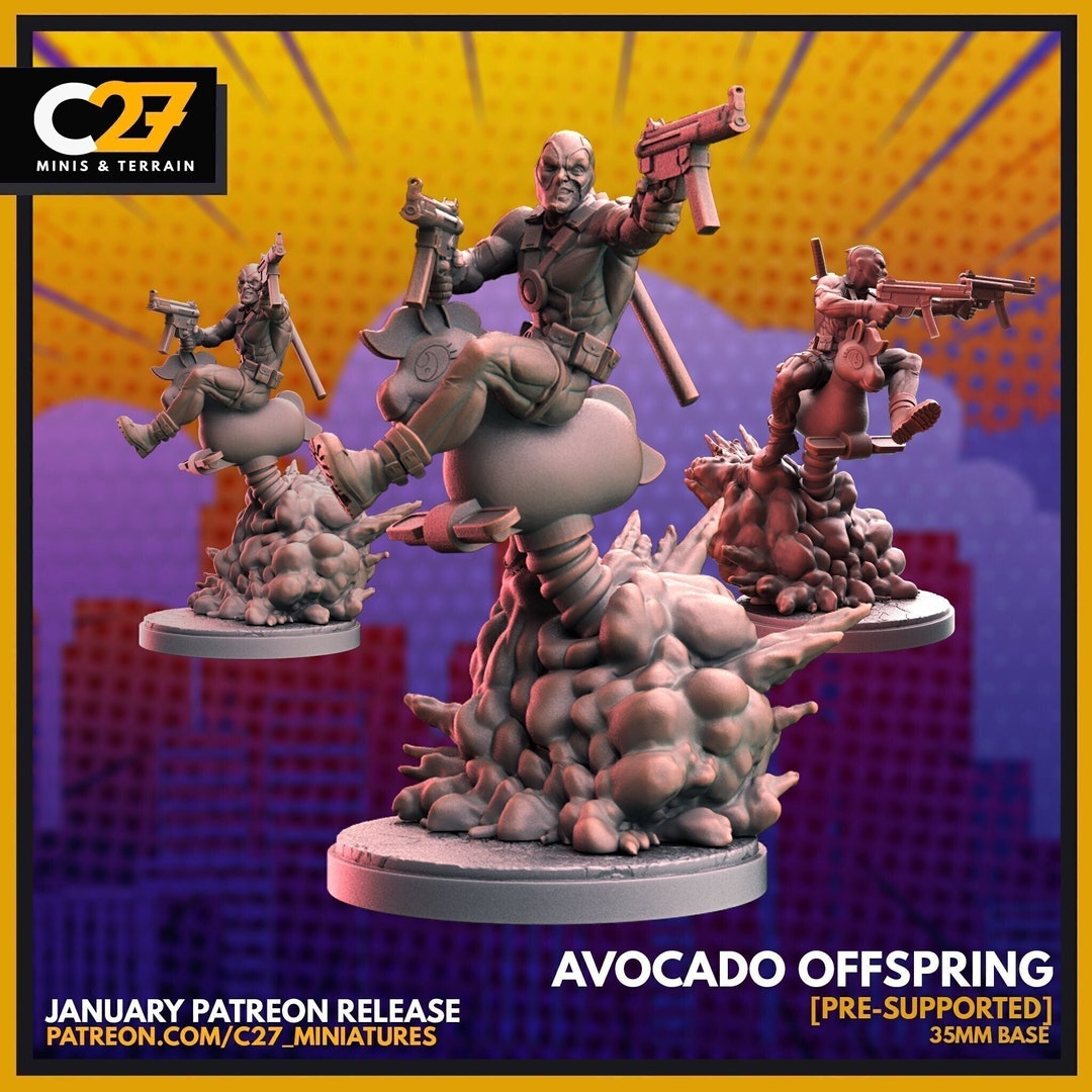 Deadpool - Marvel Fan Art - Crisis Protocol - 3d Printed TTRPG ...
