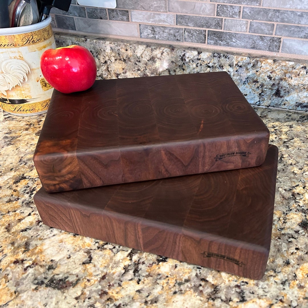 Black Walnut End Grain Small Butcher Block 8 X 8 or 8 X 11 Available ...