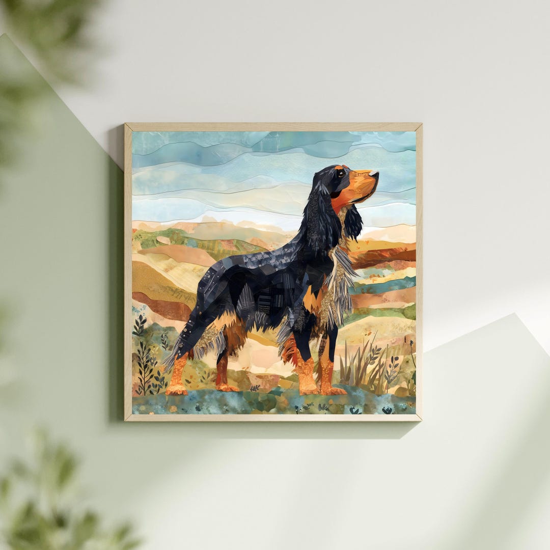 Gordon Setter Watercolor Art Print – Scottish Hunting Dog Decor ...