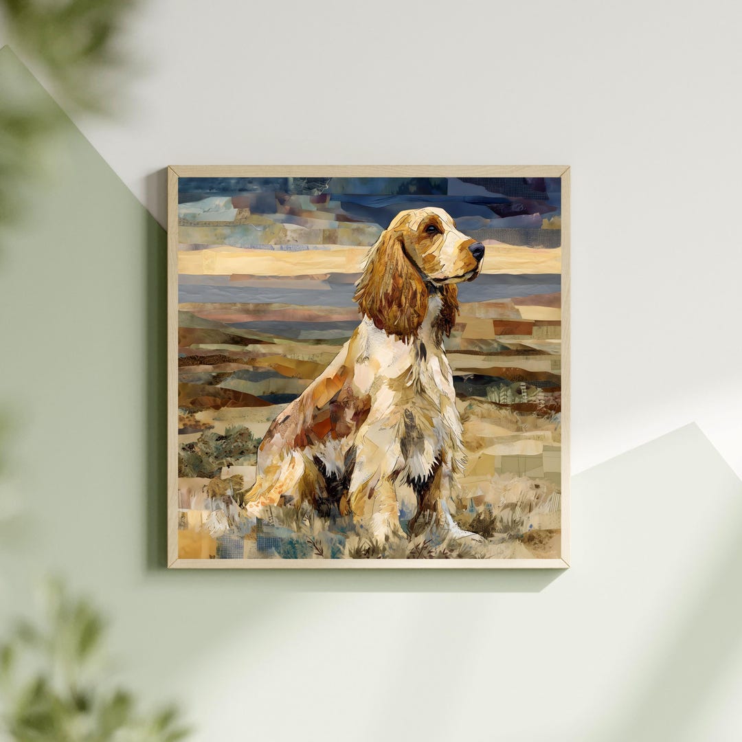 Cocker Spaniel Watercolor Art Print – Scottish Countryside (digital ...