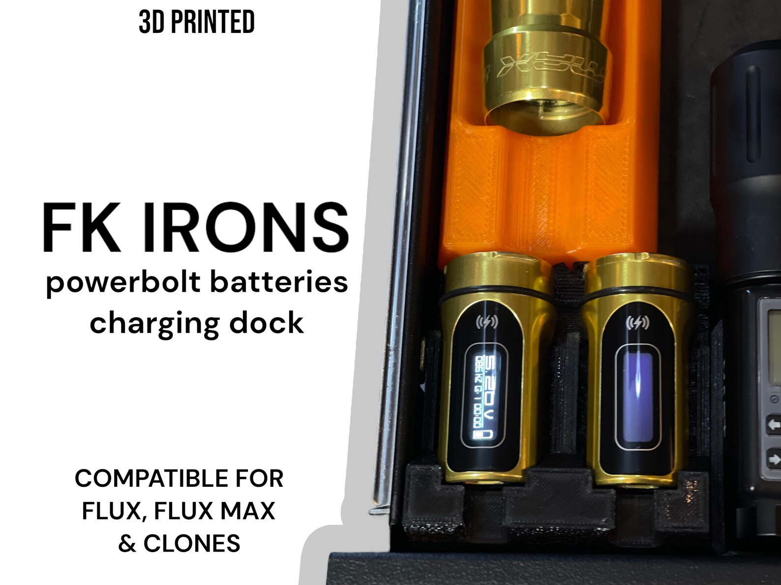 Fk Irons Flux/max Battery Holder 3D PRINTED - Etsy