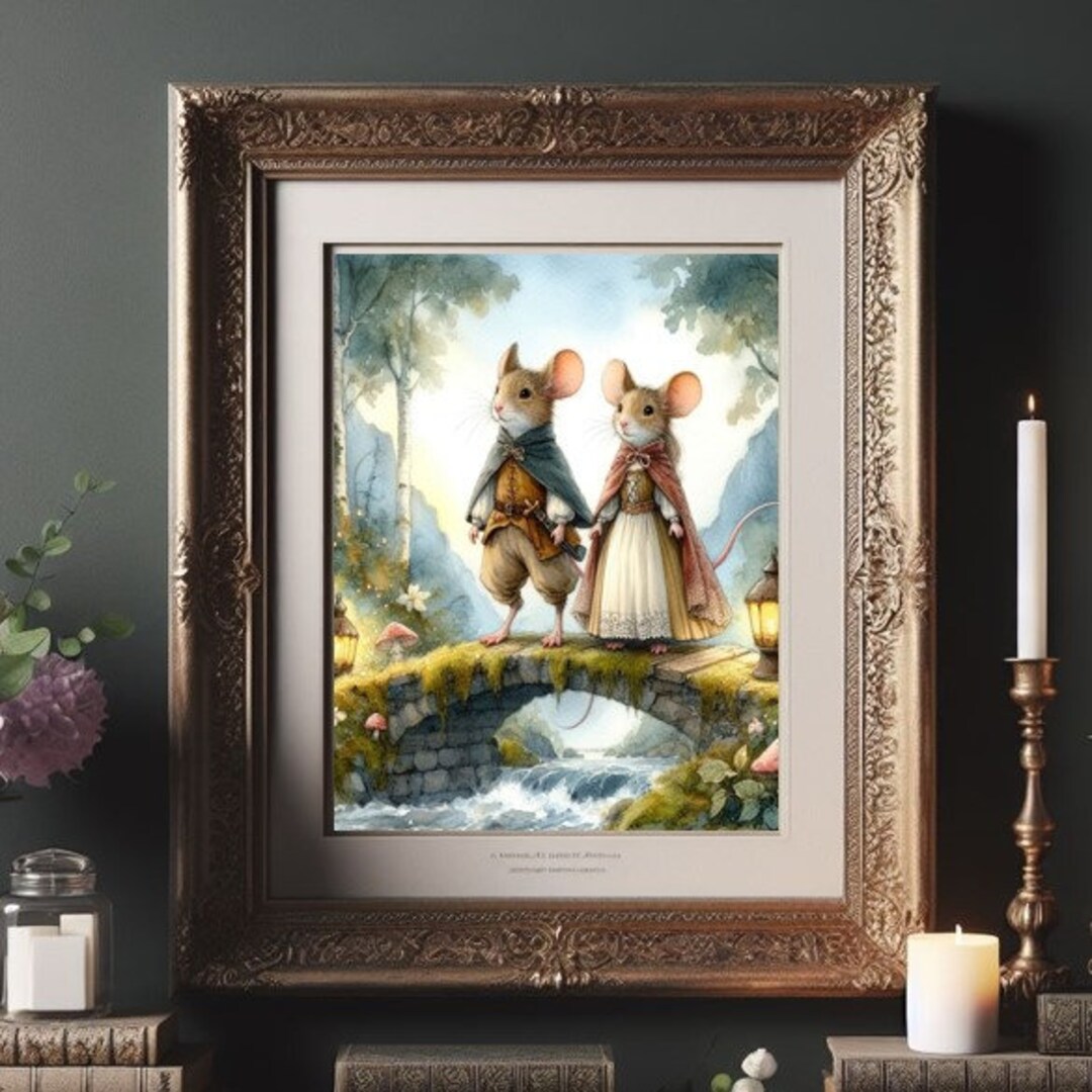 Magical Forest Adventure Field Mouse, Mice, Lantern Bridge, Woodland ...