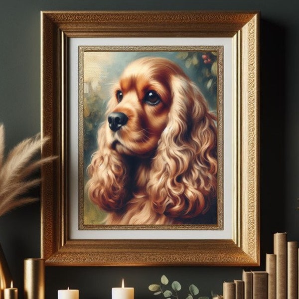 English Cocker Spaniel Nursery Art - Etsy