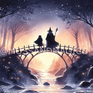 Hobbit Gandalf Frodo Lord of the Rings Magical Adventure Forest Tree ...