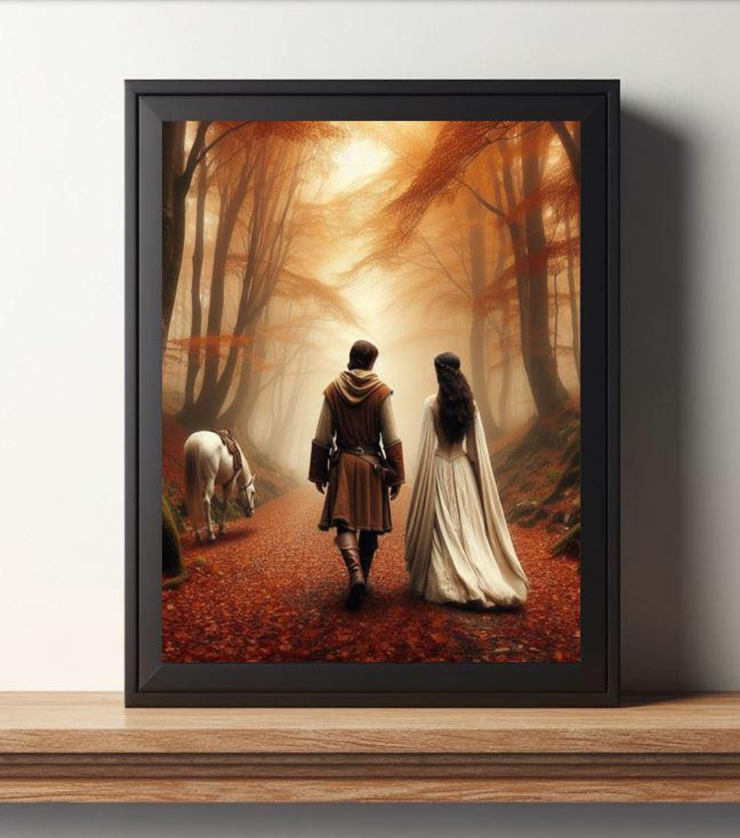 Legend of the Seeker, Richard and Kahlan Walking in Autumn Forest ...