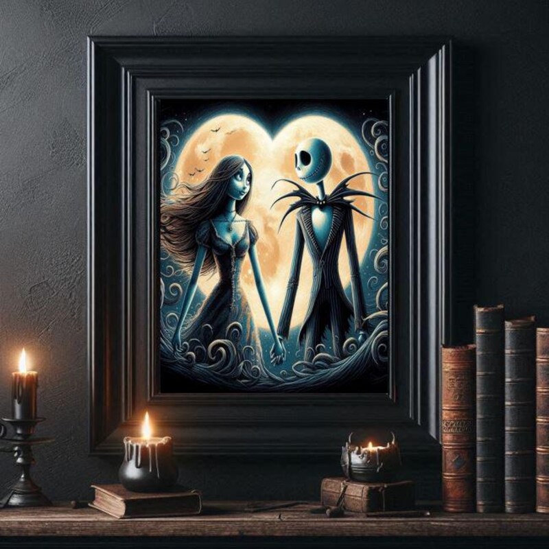 Jack and Sally Moon - Etsy