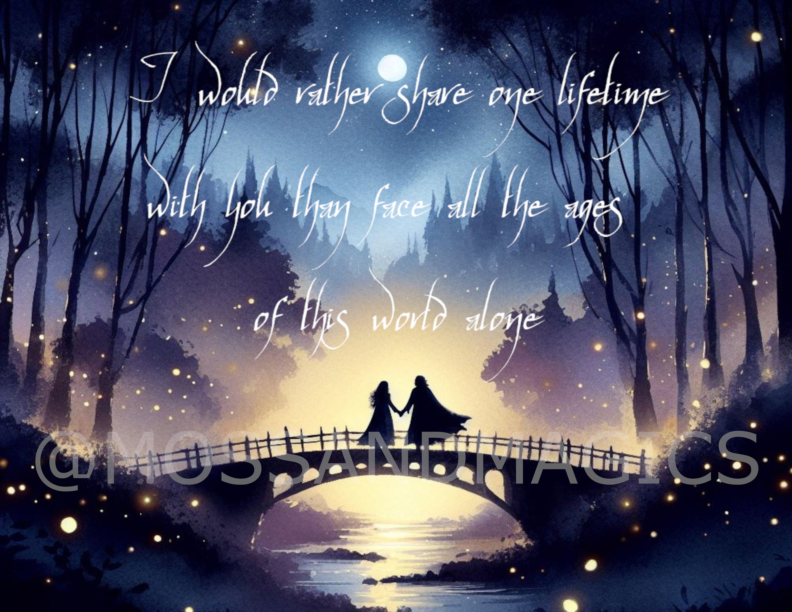 Aragorn & Arwen I Would Rather Share, Quote Lord of the Rings ...