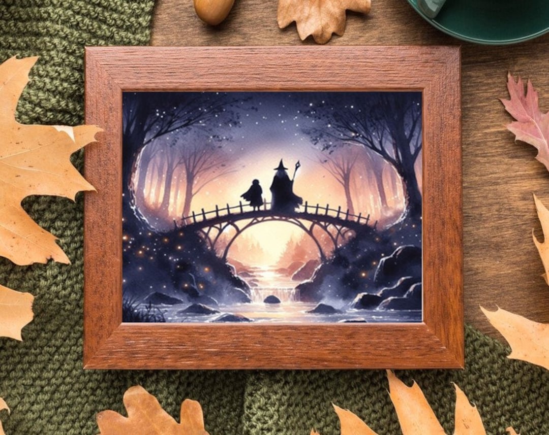 Hobbit Gandalf Frodo Lord of the Rings Magical Adventure Forest Tree ...