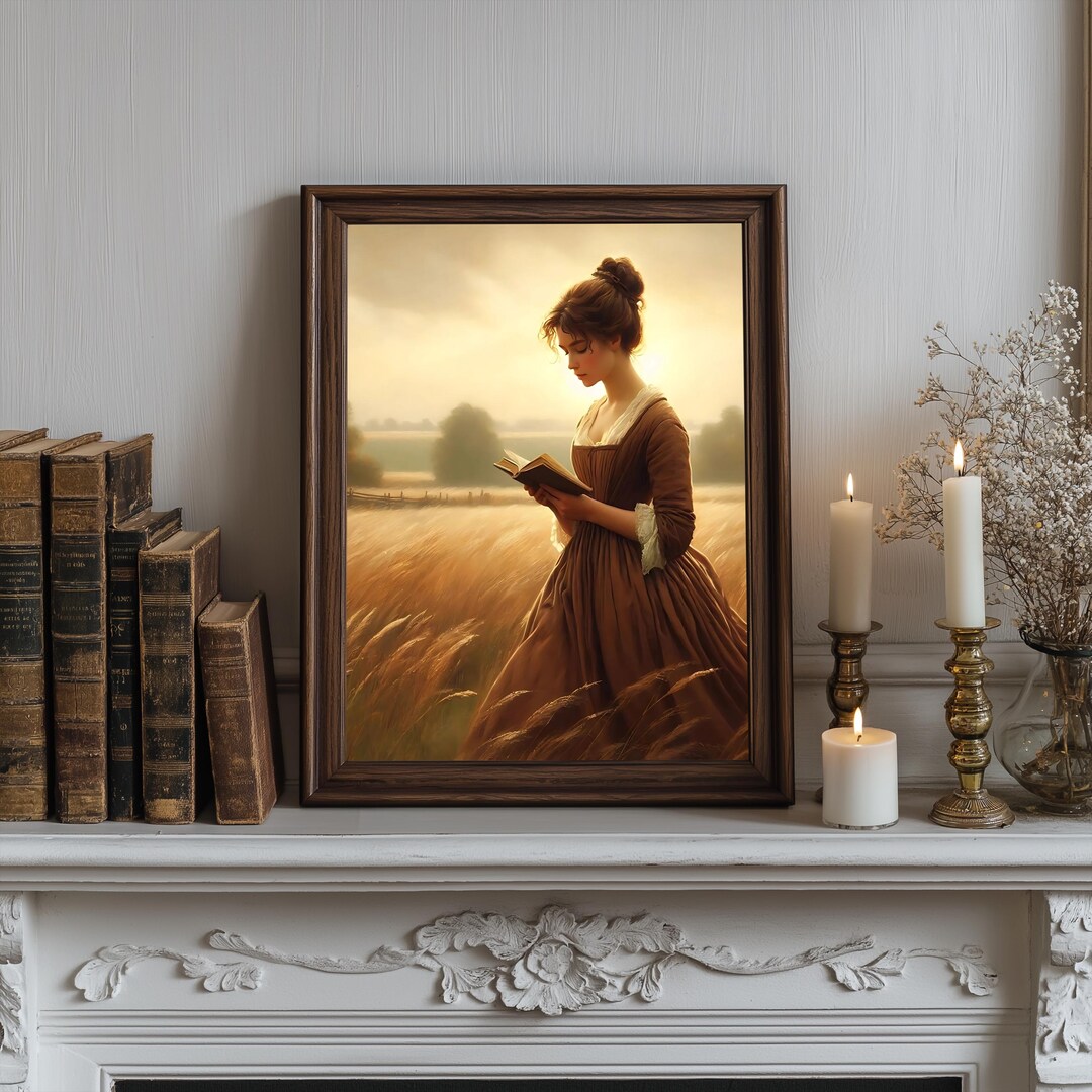 Pride and Prejudice Inspired, Elizabeth Bennet Reading Book, Jane ...
