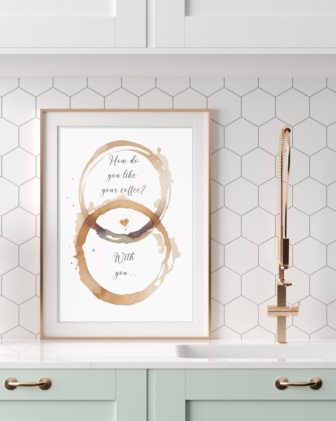 How Do You Like Your Coffee? With You, Quote Coffee Lover Couple Gift ...