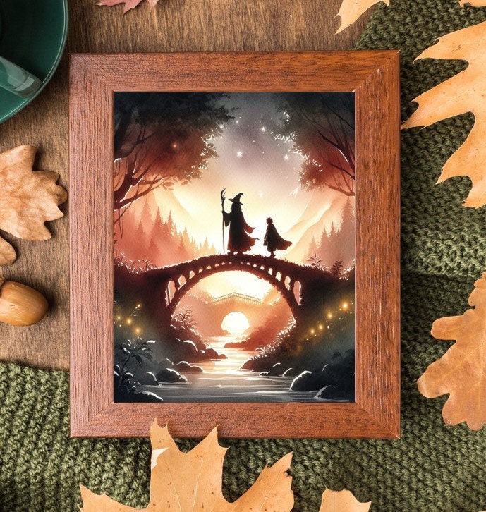 Hobbit Gandalf Frodo Lord of the Rings Magical Adventure Forest Tree ...