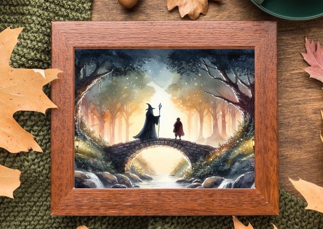 Hobbit Gandalf Frodo Lord of the Rings Magical Adventure Forest Tree ...
