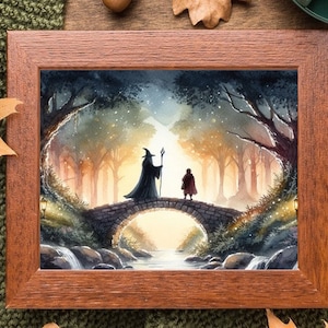 Hobbit Gandalf Frodo Lord of the Rings Magical Adventure Forest Tree ...