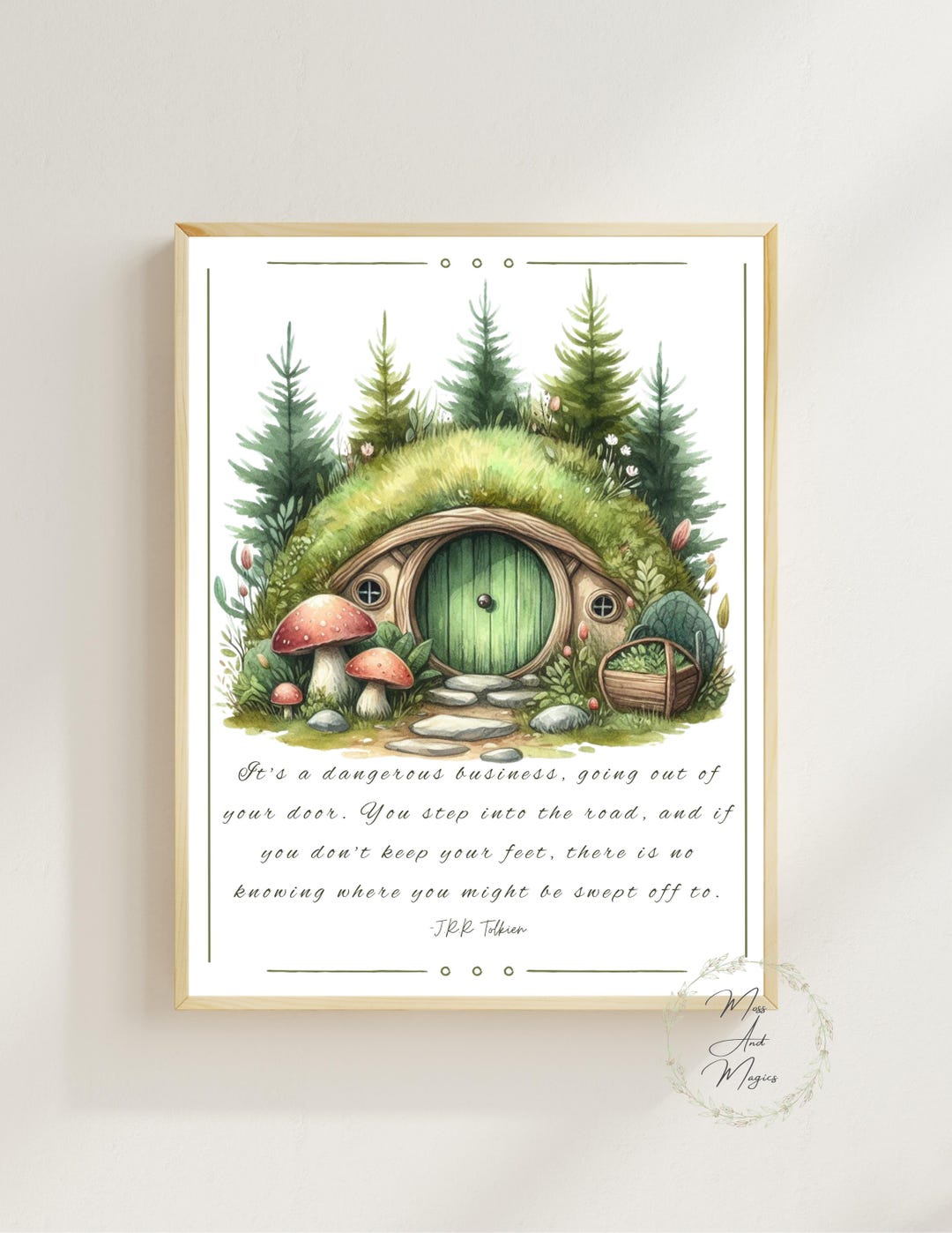 It's a Dangerous Business Tolkien Quote the Shire Hobbit Hole Home Lord ...
