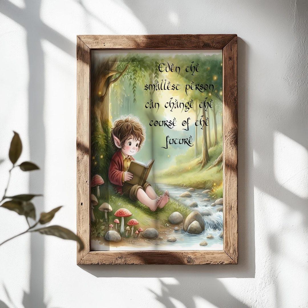 Hobbit Frodo Lord of the Rings Tolkien Even the Smallest Quote ...