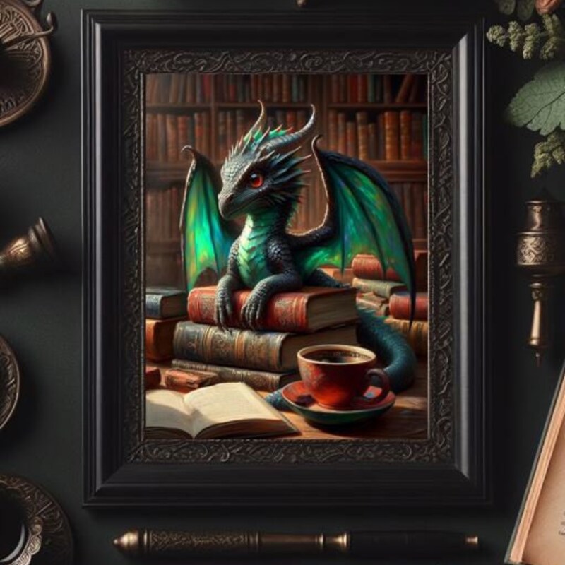 Fantasy Dragon Art - Etsy
