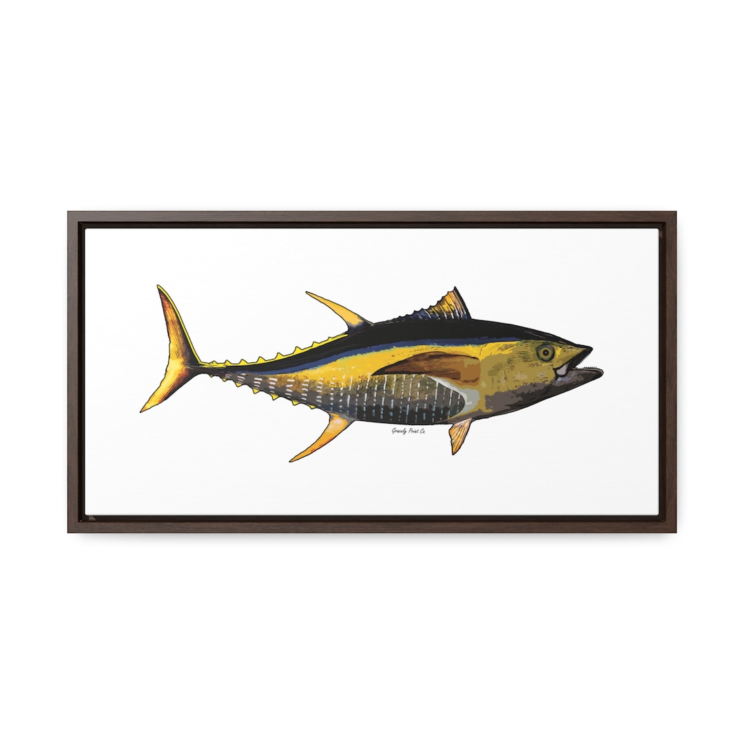 Yellowfin Tuna: the Yellowfin Framed Gallery-wrapped Canvas - Etsy