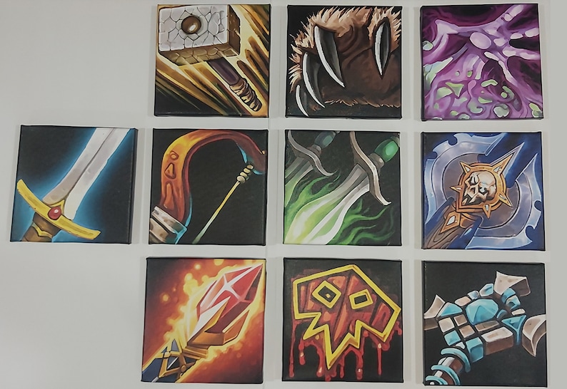 Warcraft Class Icons 8x8 Canvas Prints - Etsy