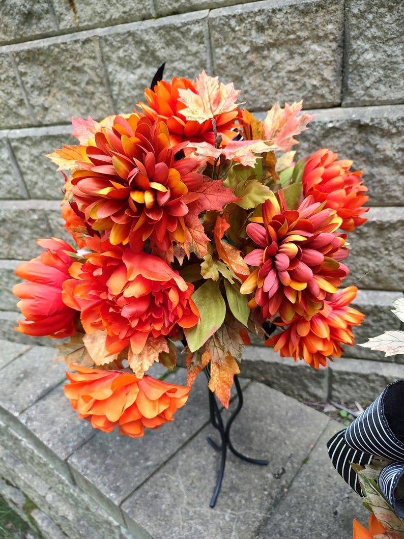 Tall Orange Centerpieces: Autumn Wedding, Holiday Décor ,set of 2 - Etsy
