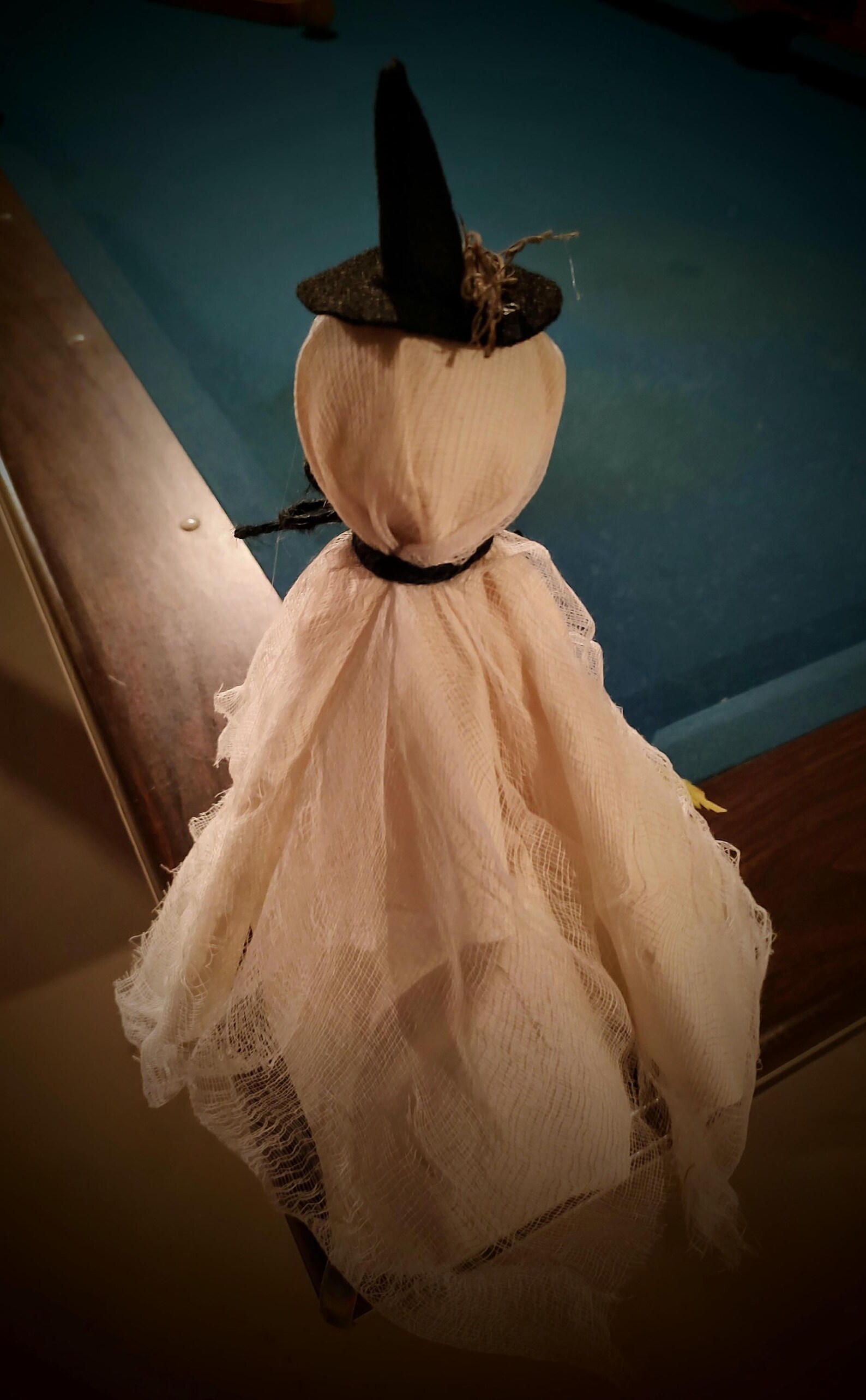 Primitive Ghost Witchie Hat, Fabric, Ghost, Halloween Ghost, Table Top ...