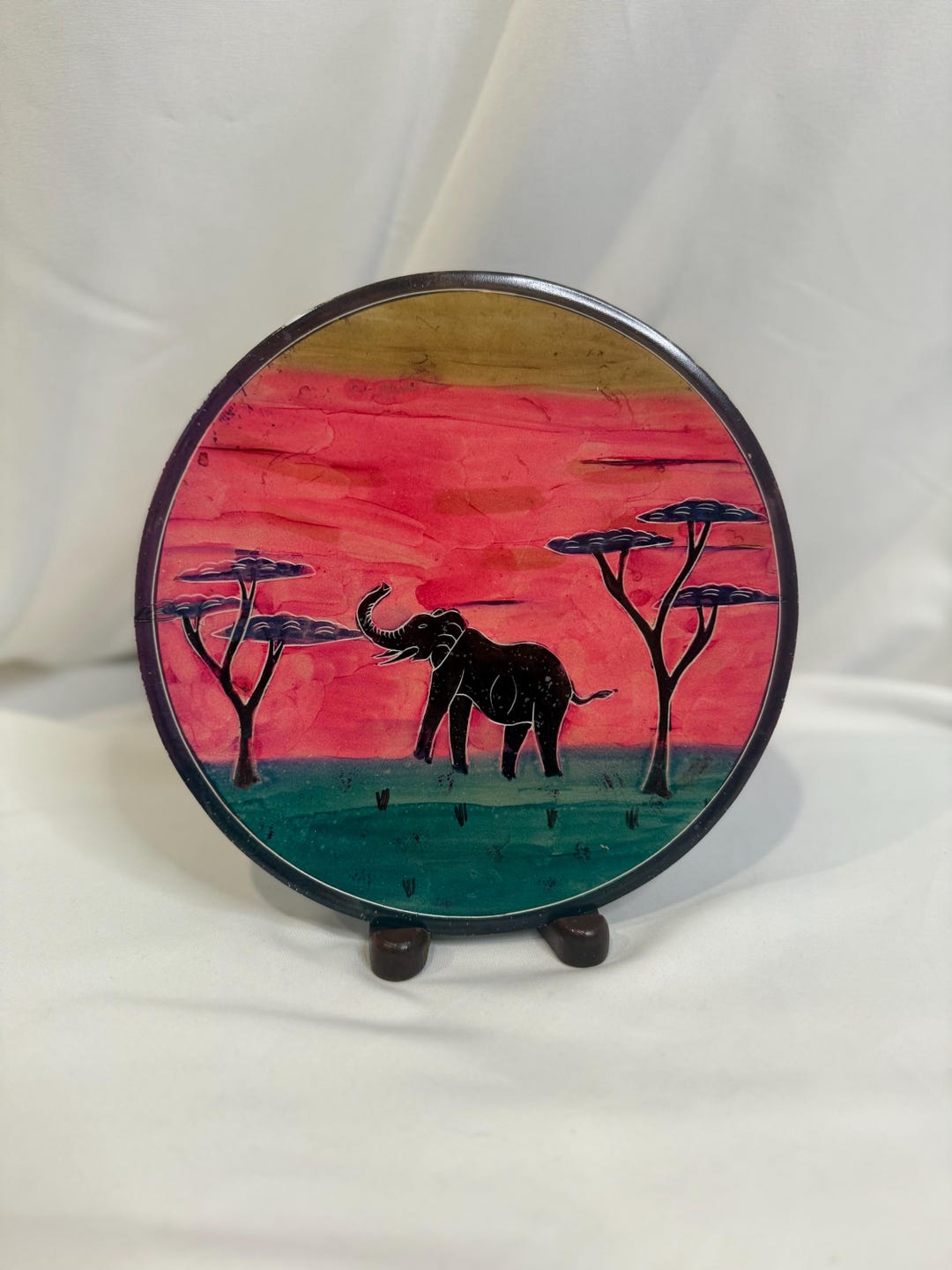 Handmade African Sunset Soapstone Plate – Kenya Artisanship With ...