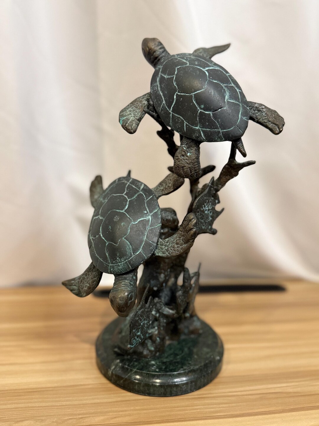 Vintage SPI Home Sea Turtle Duet Sculpture — Rare & Timeless - Etsy