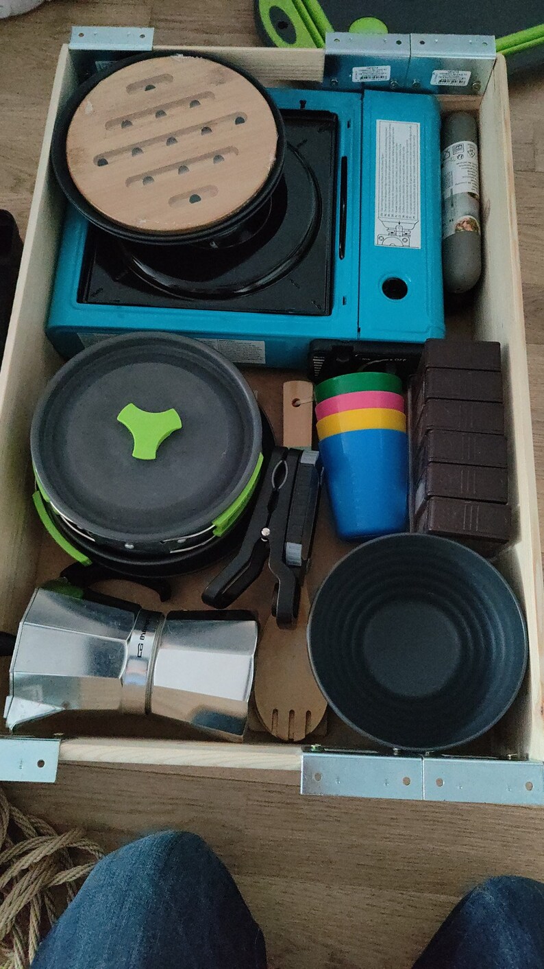 Hanging Table DIY Camper Vanlife Camping Outdoor Table Box Camping ...