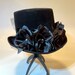 Black Rose Top Hat - Etsy