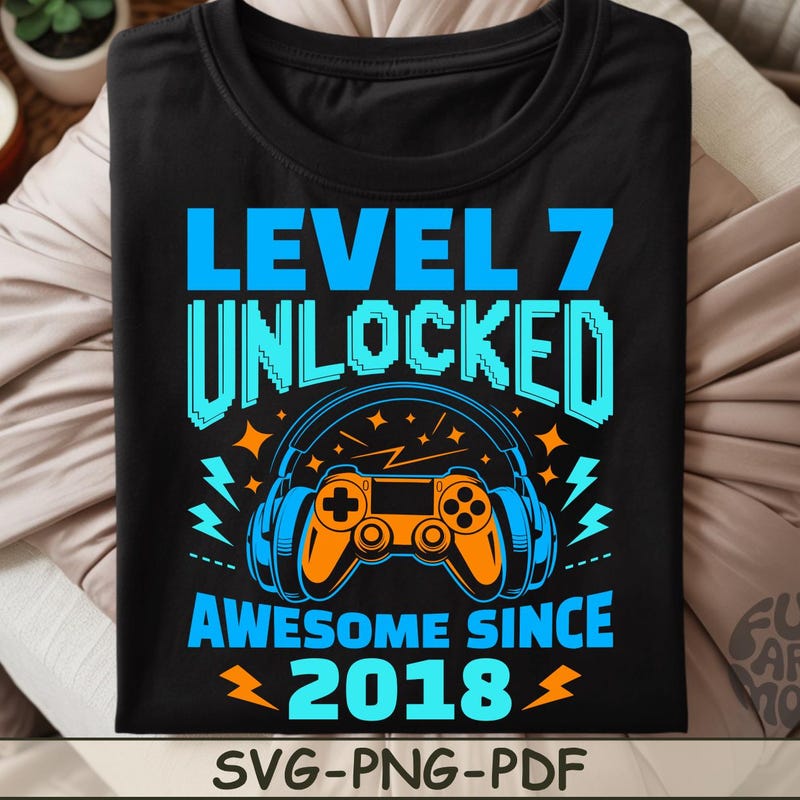 Level 7 Unlocked Svg - Etsy