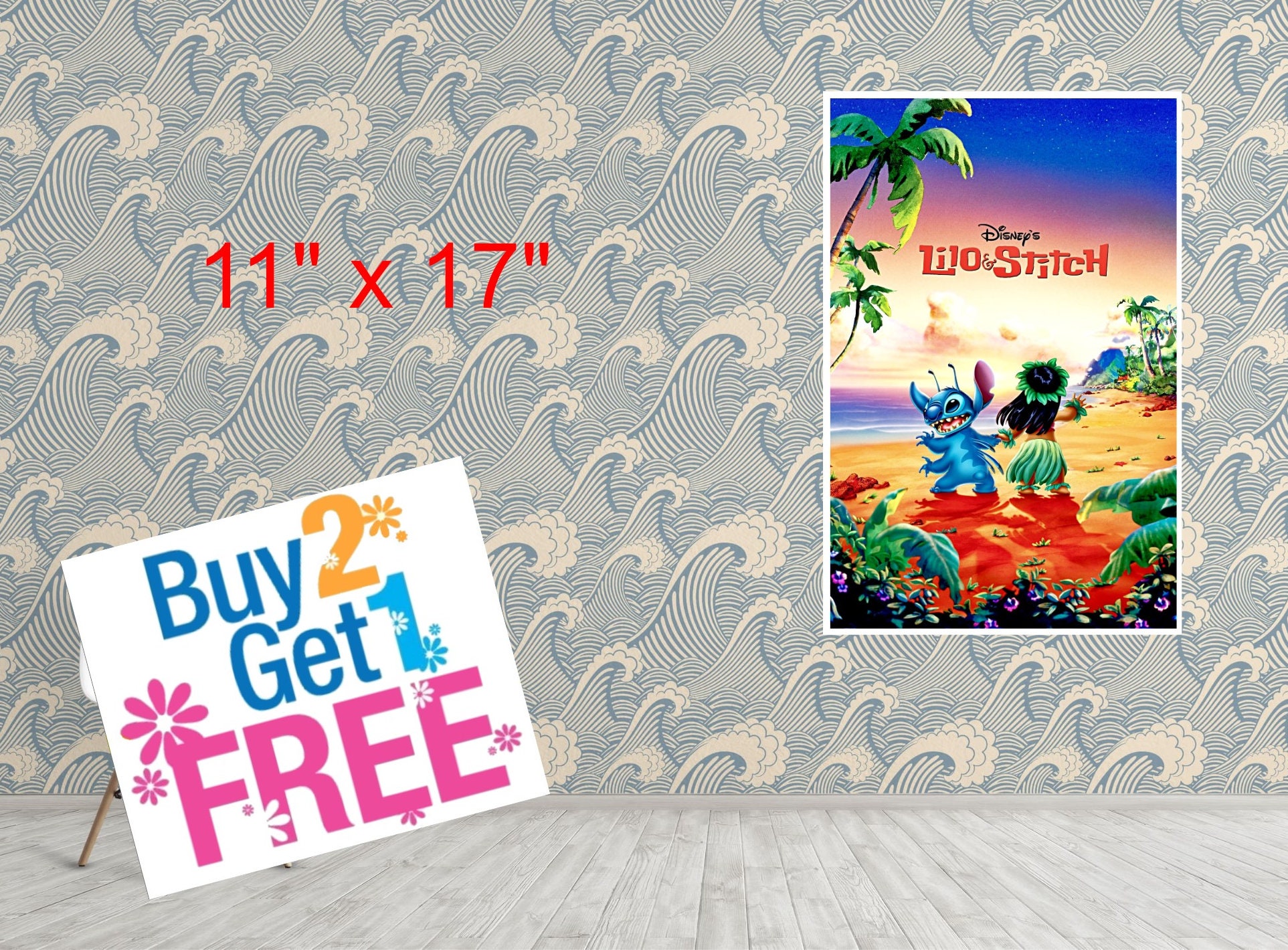 Lilo & Stitch Collector's Movie Poster Print, Disney, Wall Art ...