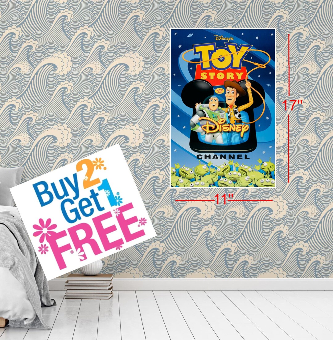 Toy Story Collector's Poster Print, Vintage Disney Poster, Wall Art ...