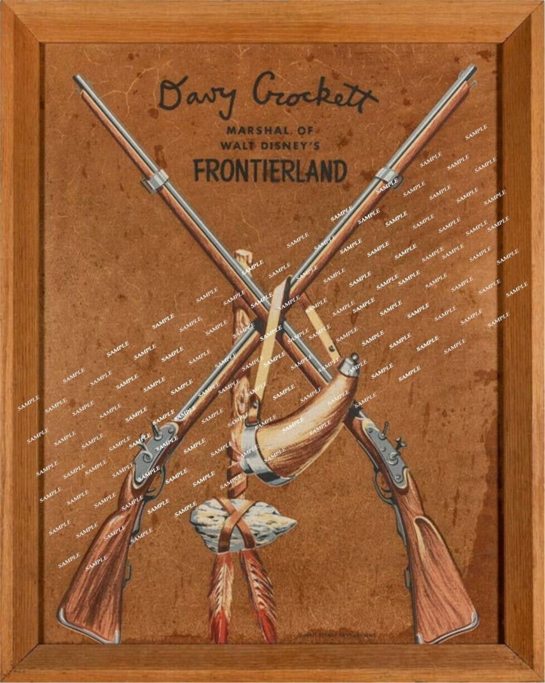 Davy Crockett Collector's Poster Print, Disney Frontierland Vintage ...