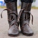 Renaissance Pirate Larp Boots, Viking Medieval PU Leather Boots, Ren ...