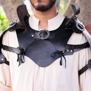 Medieval Samurai Shoulder Armor, Viking Knight Leather Armor ...